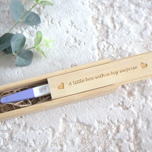 Engraved Pregnancy Announcement Box Baby Announcement Personalized ...