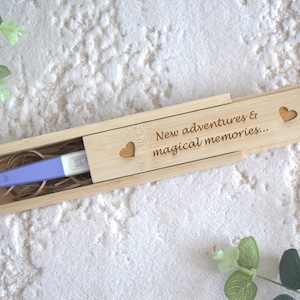 Personalized Pregnancy Test Box, Pregnancy Announcement, Pregnancy Test ...