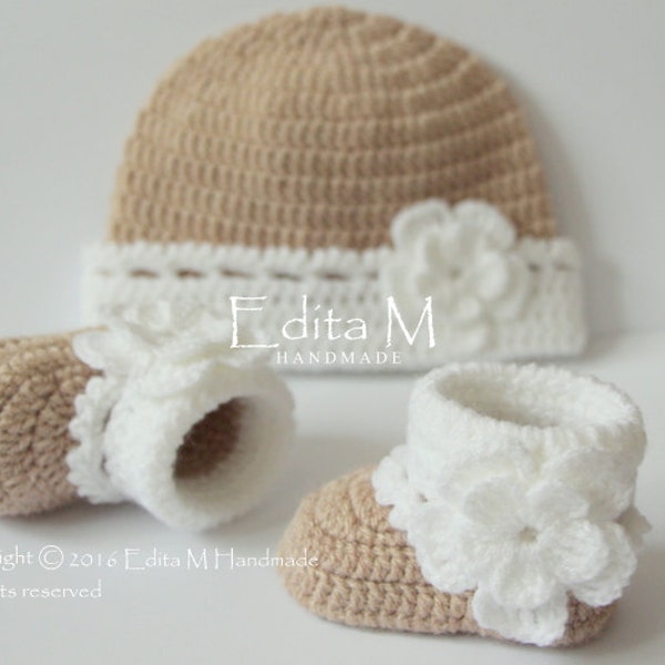 Baby Girl Booties - Etsy