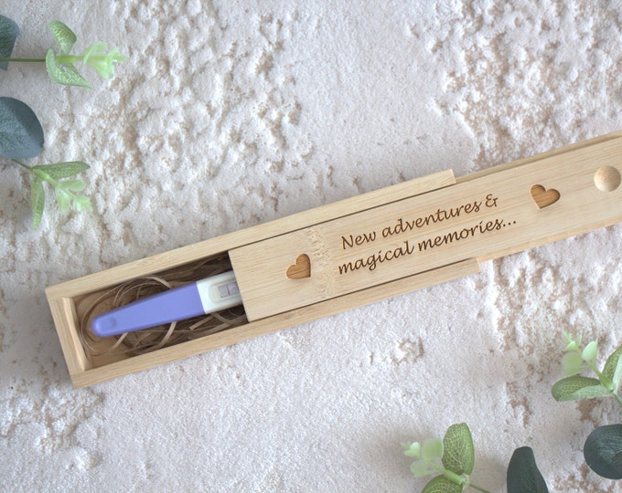 Pregnancy Test Box, Pregnancy Test Keepsake, Pregnancy Test Display ...
