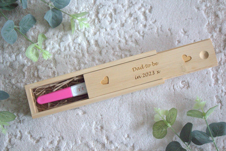 Personalized Pregnancy Test Box Pregnancy Announcement - Etsy