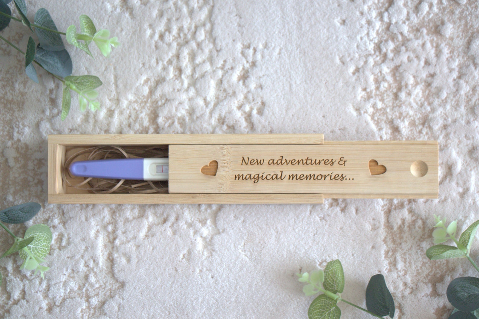 Personalized Pregnancy Test Box, Pregnancy Announcement, Pregnancy Test ...