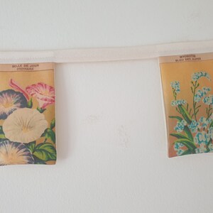 Seed Packet Bunting, Summer Garden Floral Garland for Plant Enthusiasts ...