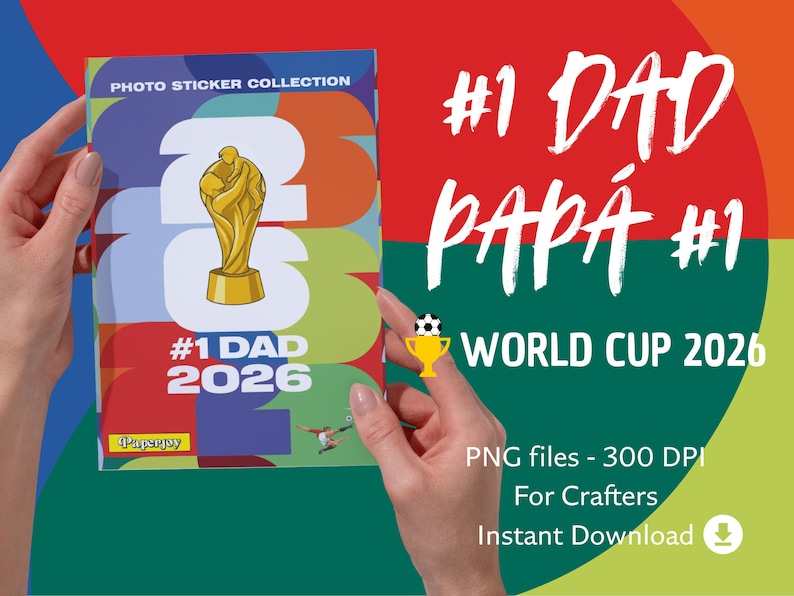 World Cup 2026 PNG Bundle / Father's Day Soccer Sticker Kit / Cricut ...