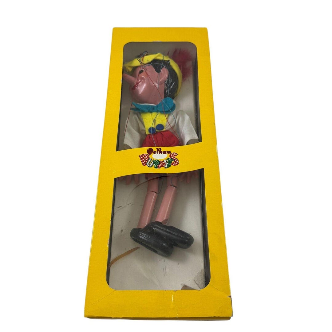 Pelham Toy Puppet Marionette Pinocchio Vintage Made in England Original ...