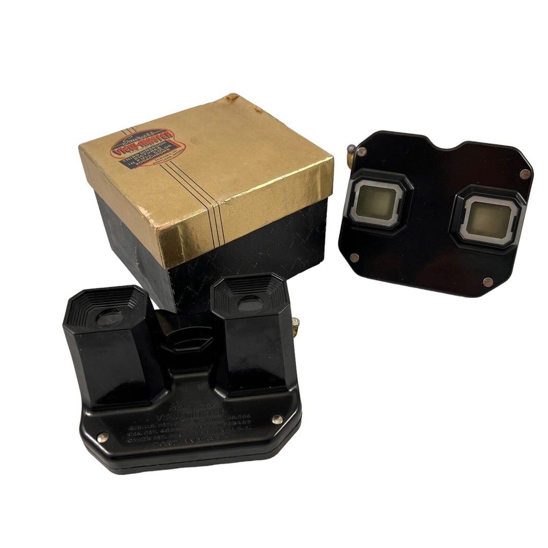 2 Sawyers View-masters Black Model C Vintage 1940s With 1 Box - Etsy