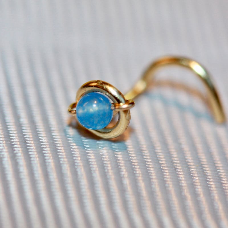 Blue Nose Ring - Etsy
