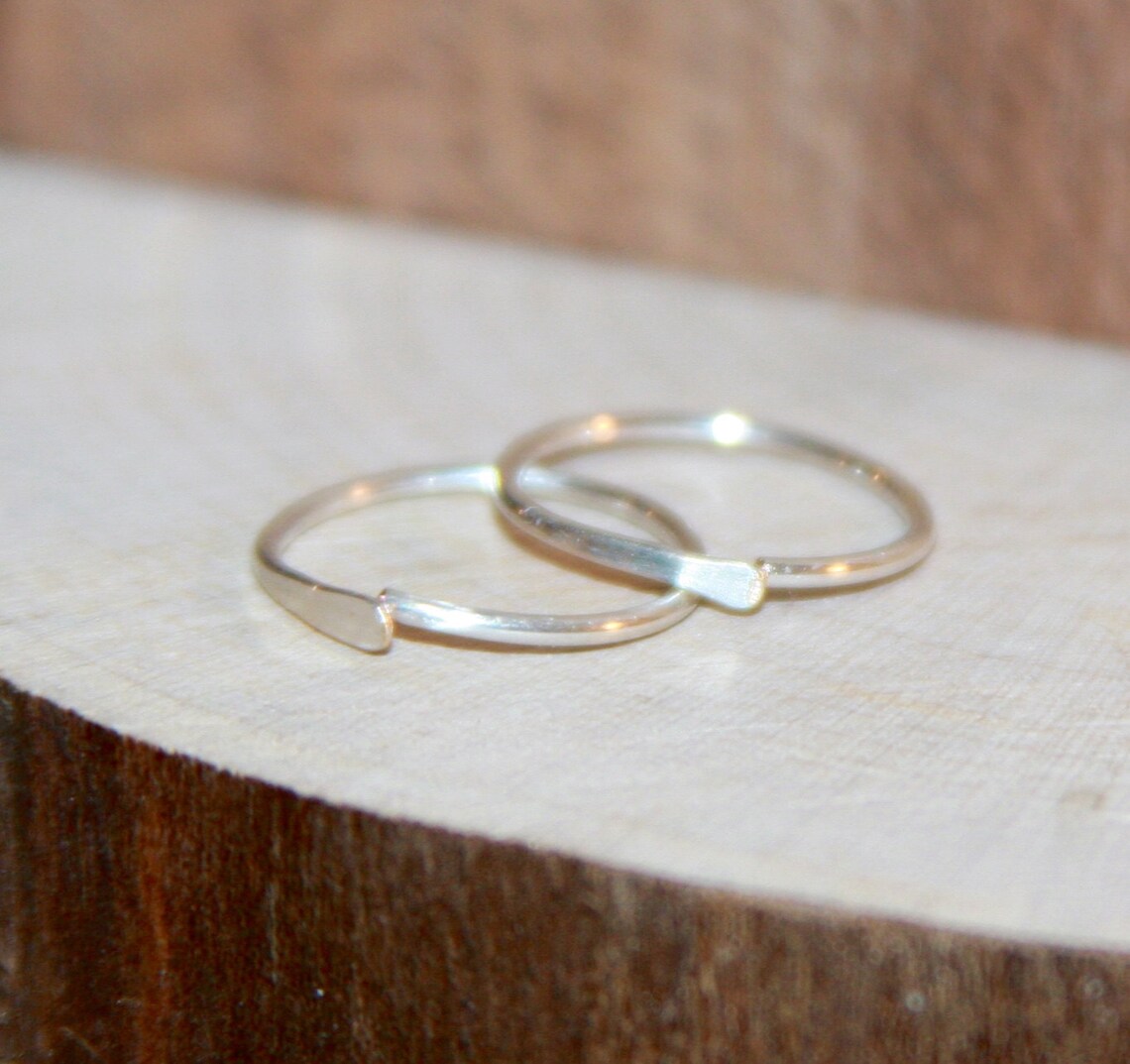 Sterling Silver Hoop Earrings Tiny Silver Hoops Small Hoop - Etsy