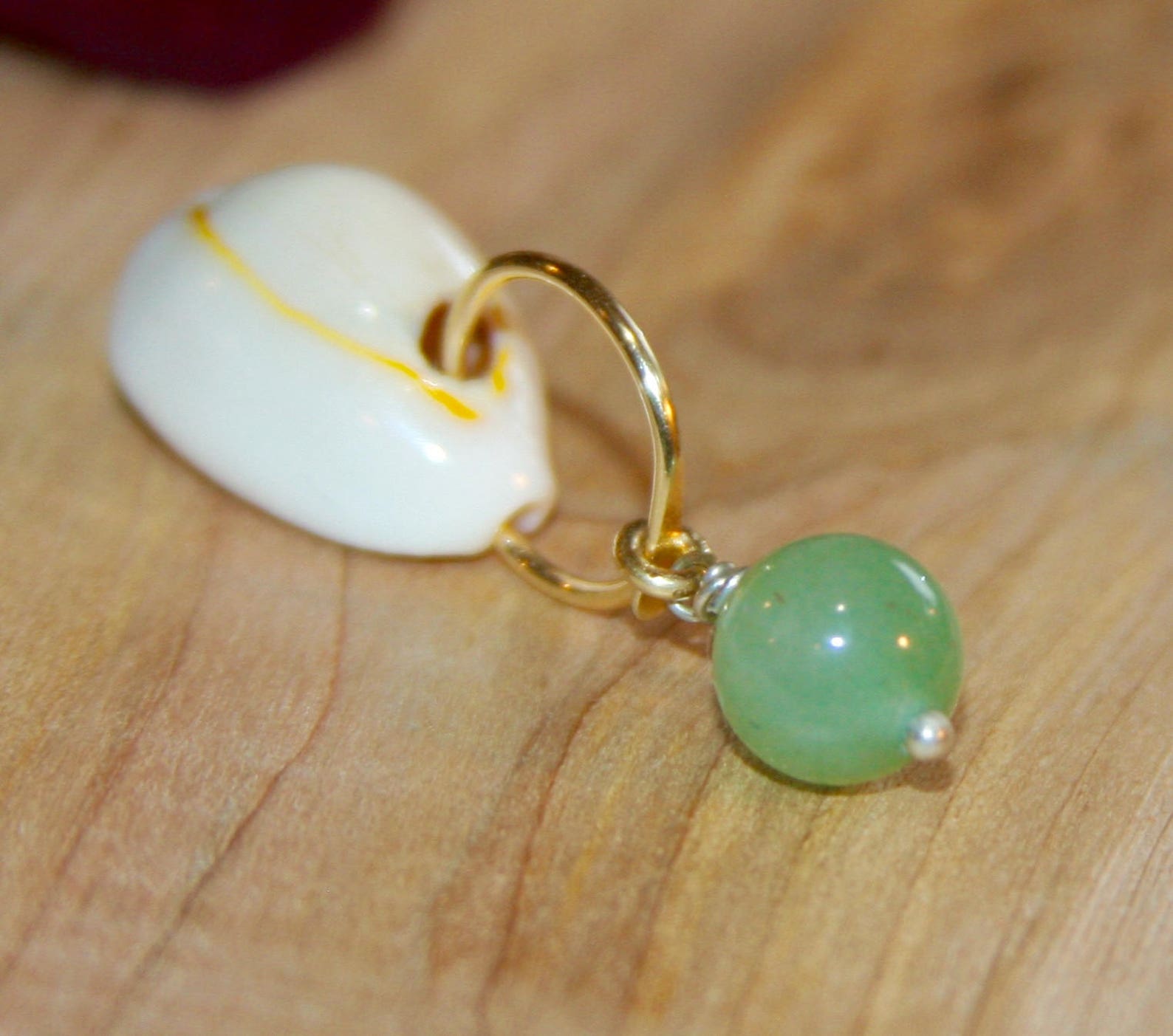 14k Gold Filled Belly Button Ring Green Jade Belly Button | Etsy