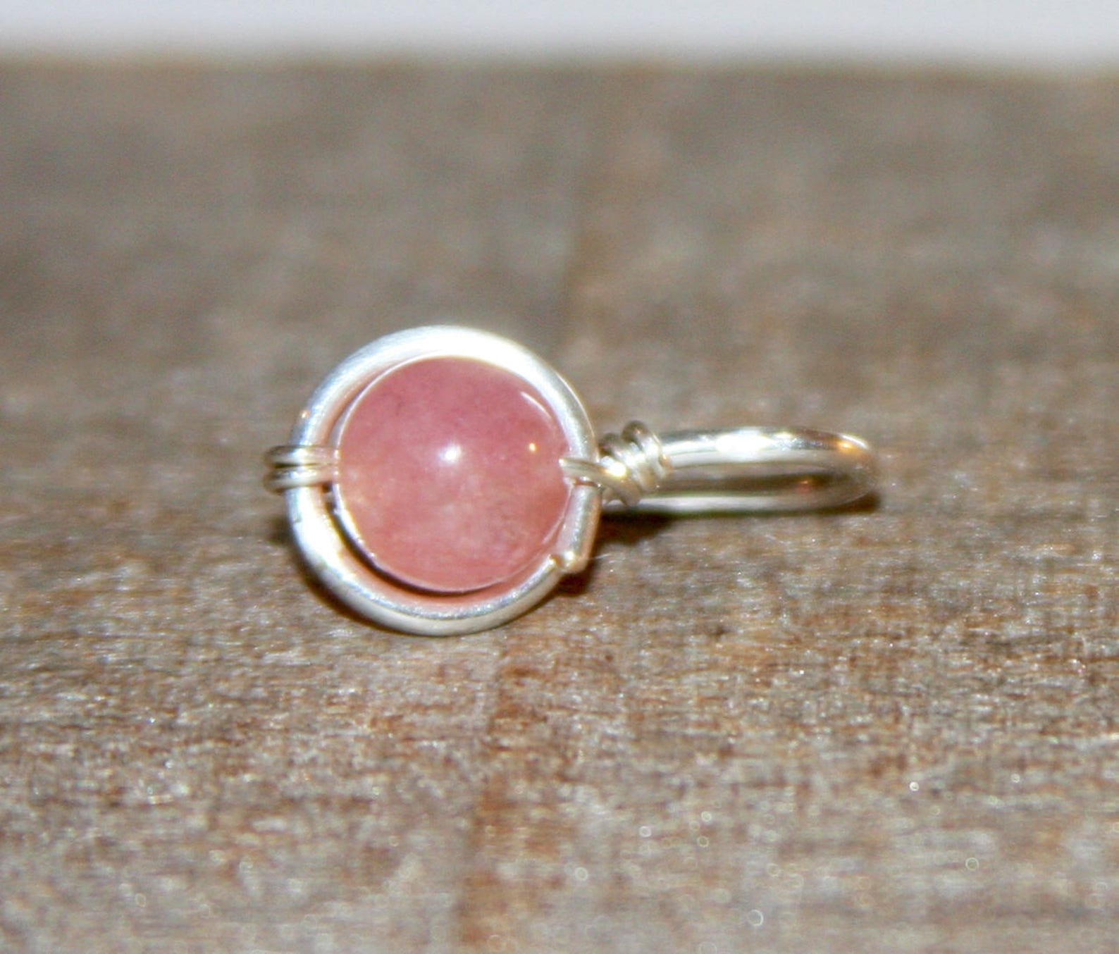 Belly Button Ring/ Pink Quartz Belly Button Ring/ Jewelry/ - Etsy