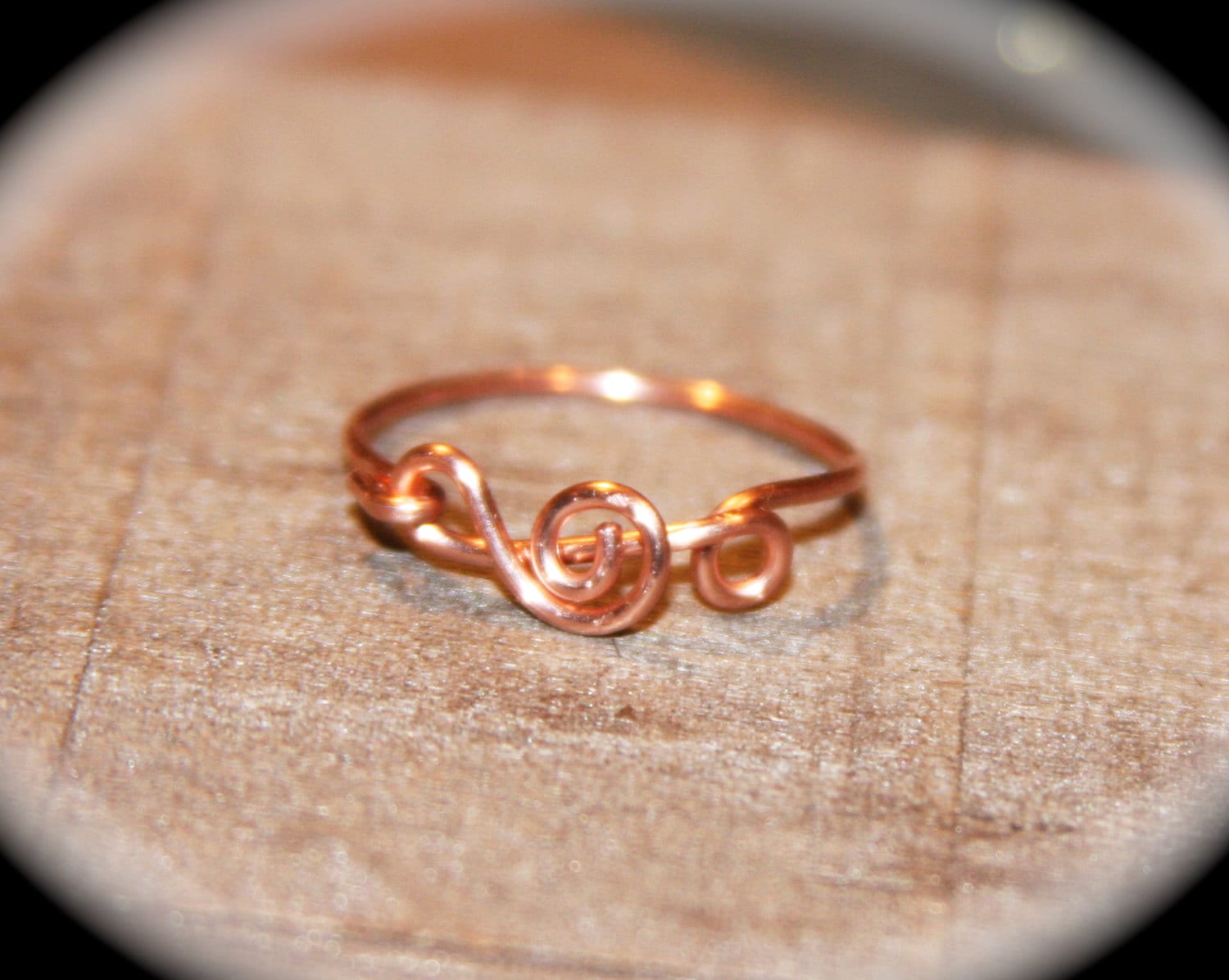 Music Lover Ring Music Note Ring Copper Ring Music Gift - Etsy