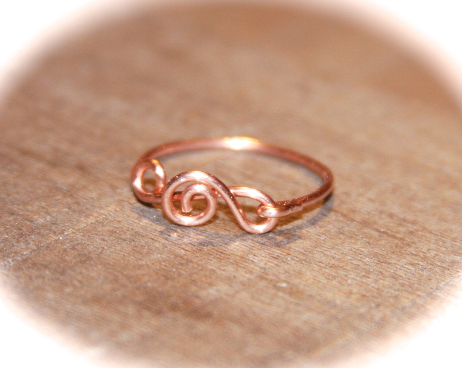 Music Lover Ring Music Note Ring Copper Ring Music Gift - Etsy