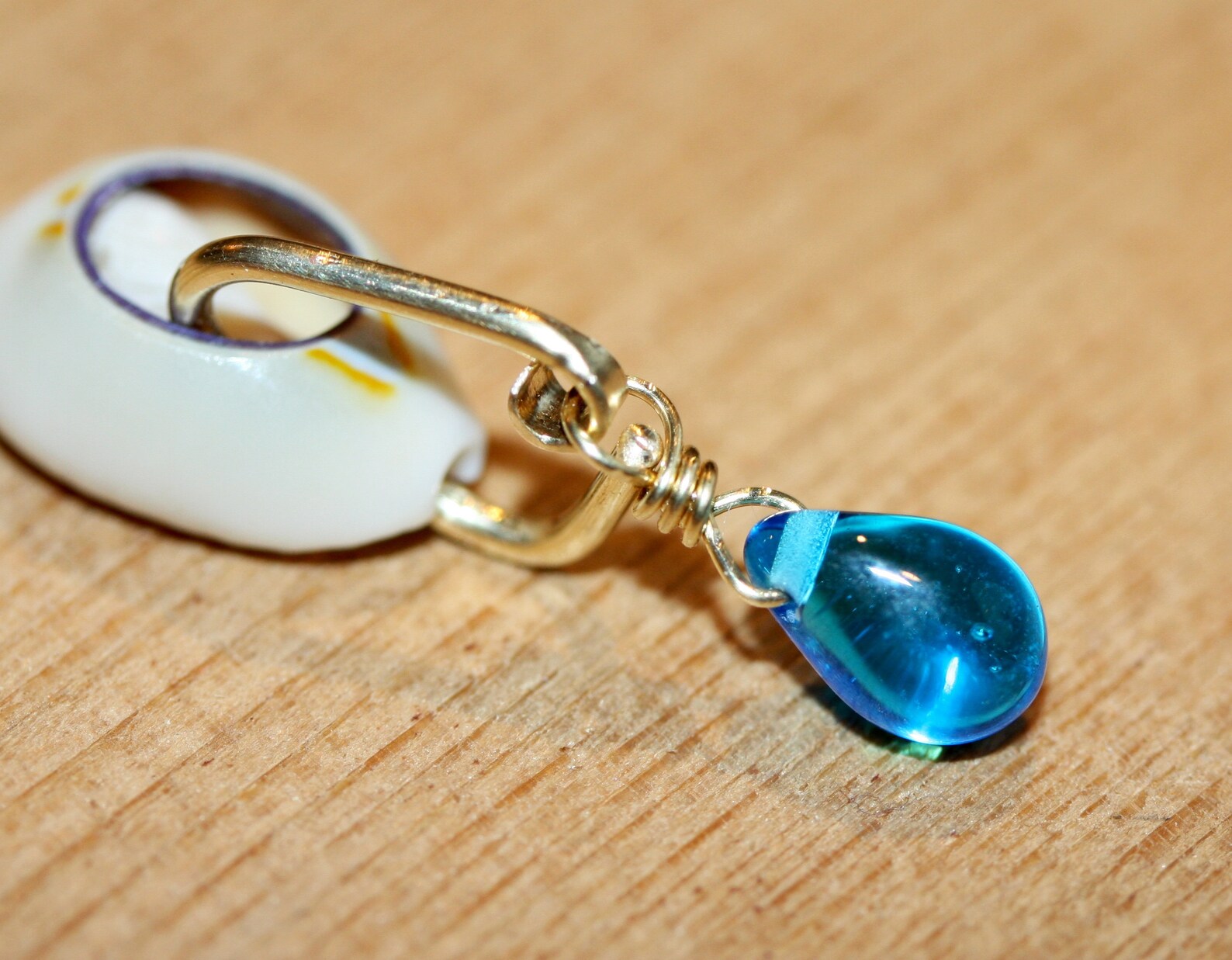 Aqua Blue Belly Button Ring Teardrop Belly Ring Gold Belly - Etsy