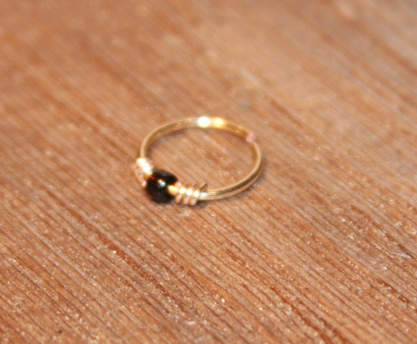 Small Nose Ring Nose Rings Black Beaded Nose Ring Nose - Etsy