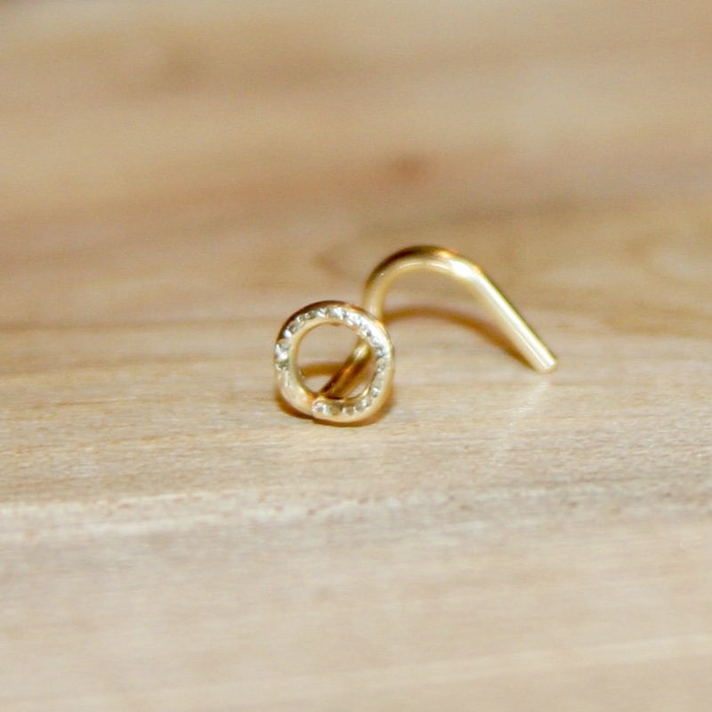 Tiny Nose Stud - Etsy