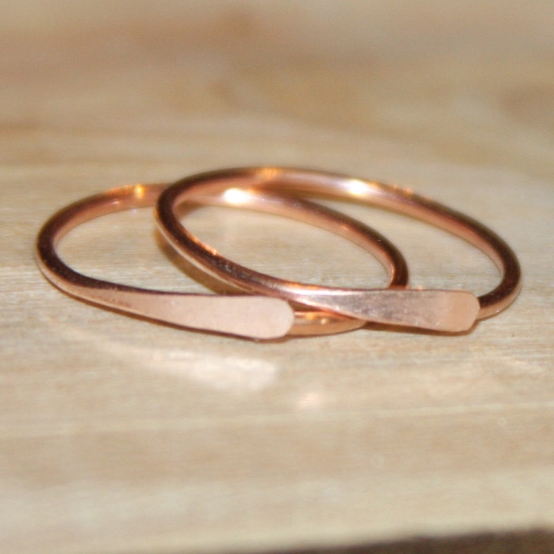 Copper Hoop Earrings - Etsy