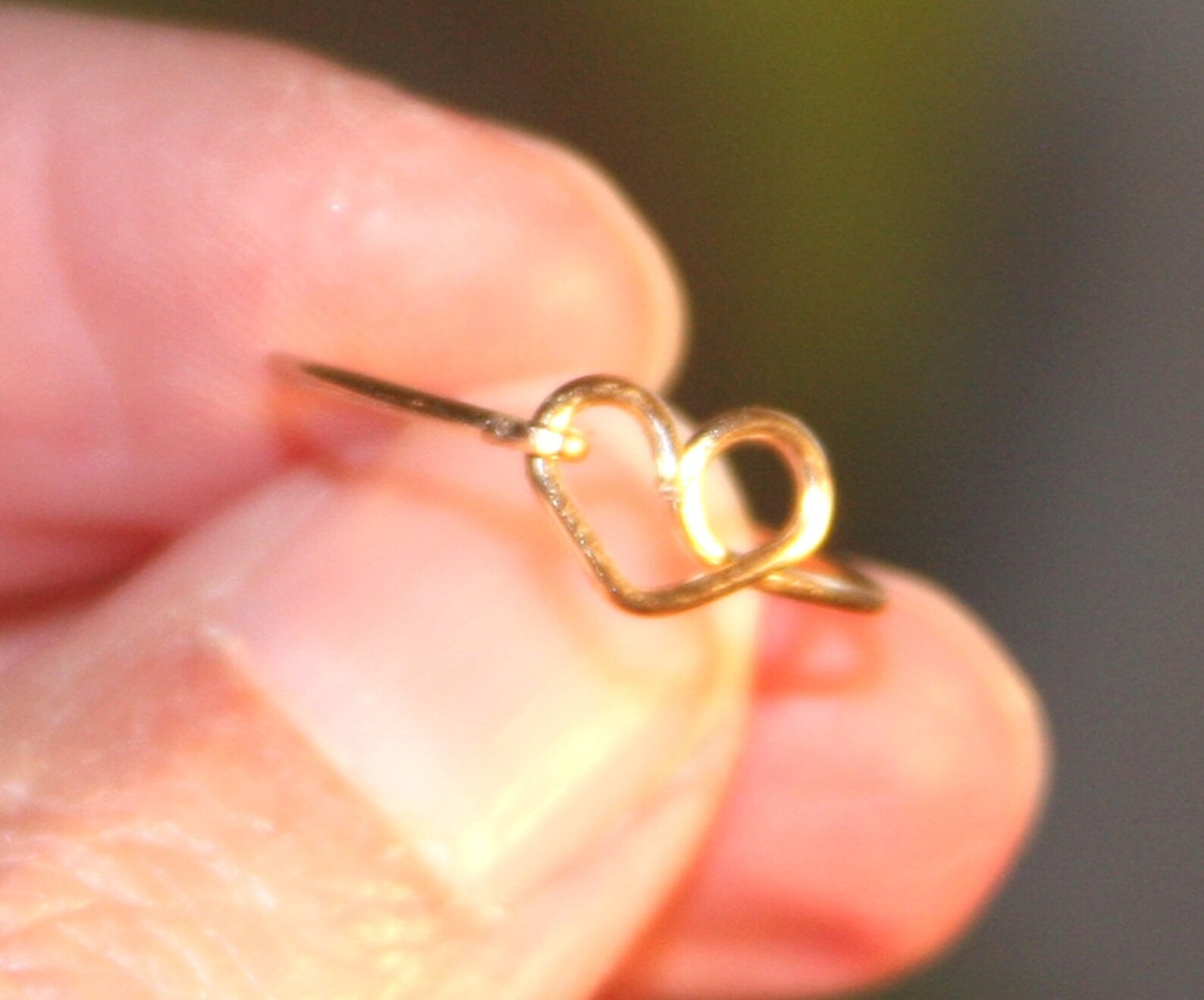 Tiny Heart Thin Ring Thin Ring Heart Knuckle Ring Heart | Etsy