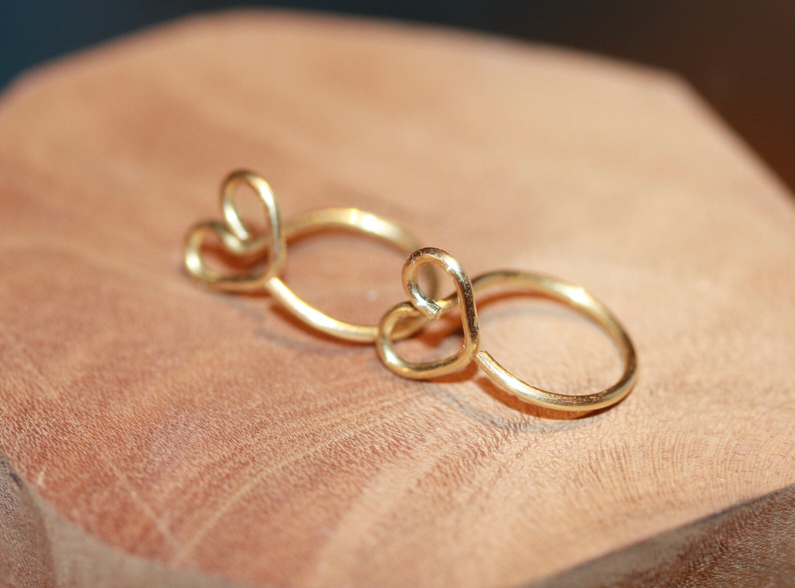 Tiny Heart Hoops / Little Gold Silver Hoops / Small Gold Hoop - Etsy