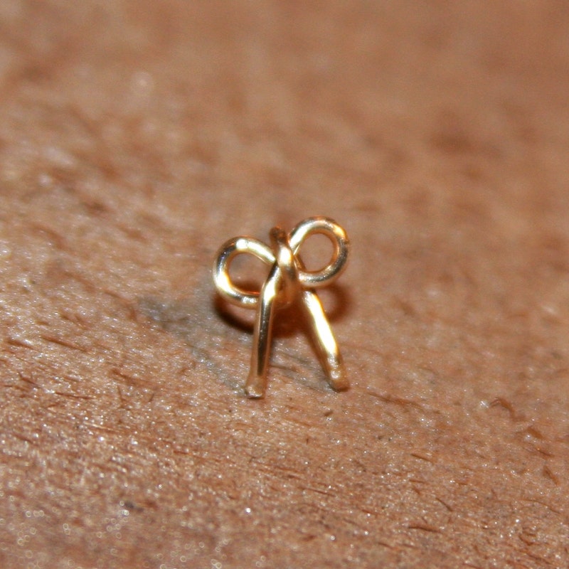 Tiny Bow Ring - Etsy