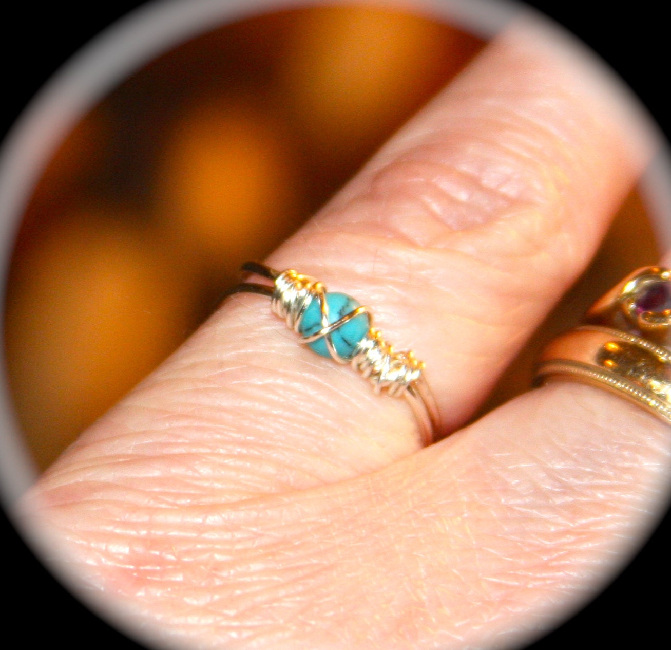 Turquoise Toe Ring Adjustable Toe Ring Midi Ring Knuckle | Etsy