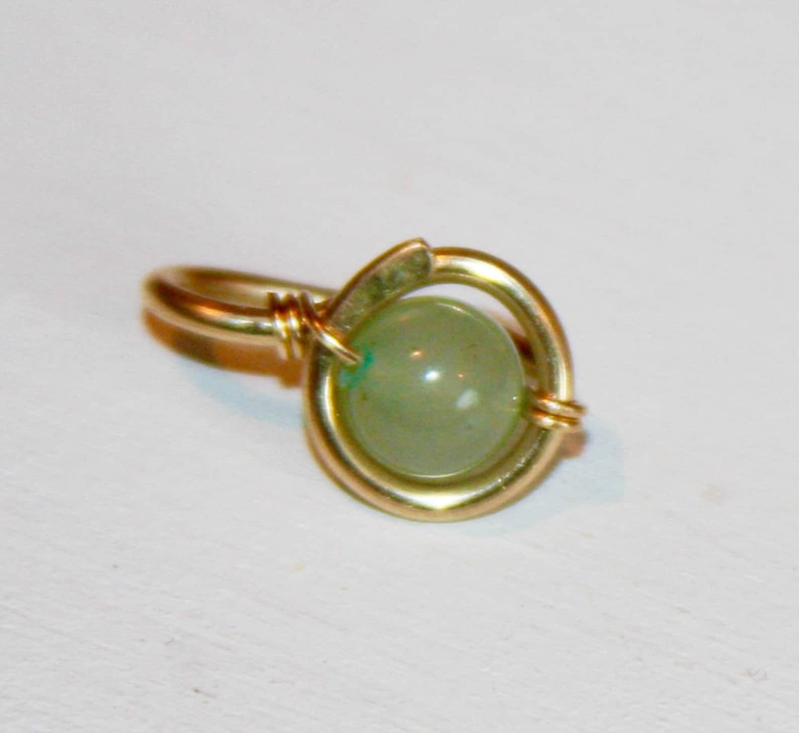 Belly Button Ring Dainty Green Aventurine Beaded Belly Button - Etsy