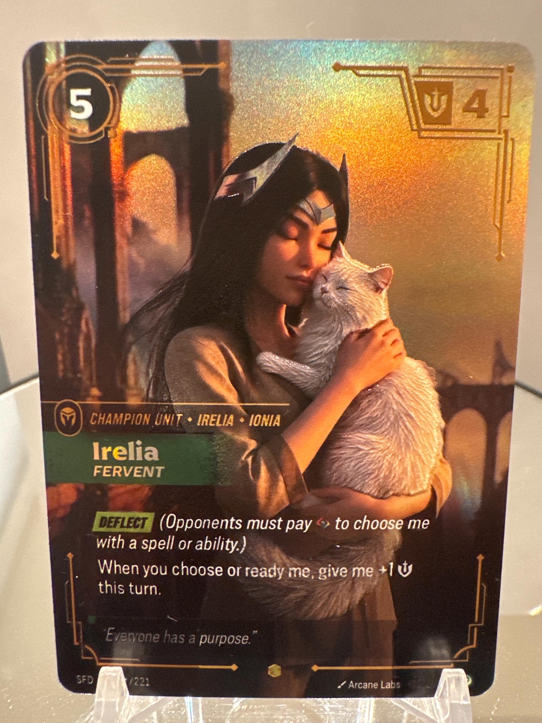 Custom Cat Irelia Fervent Riftbound Card - Etsy UK
