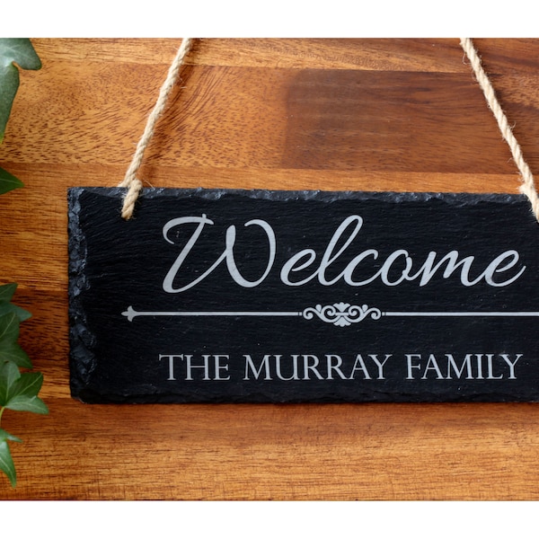 Slate Welcome Sign - Etsy