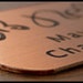 Engraved Brushed Copper Plate Picture Frame Art Label Name Tag 3 X 1/2 ...