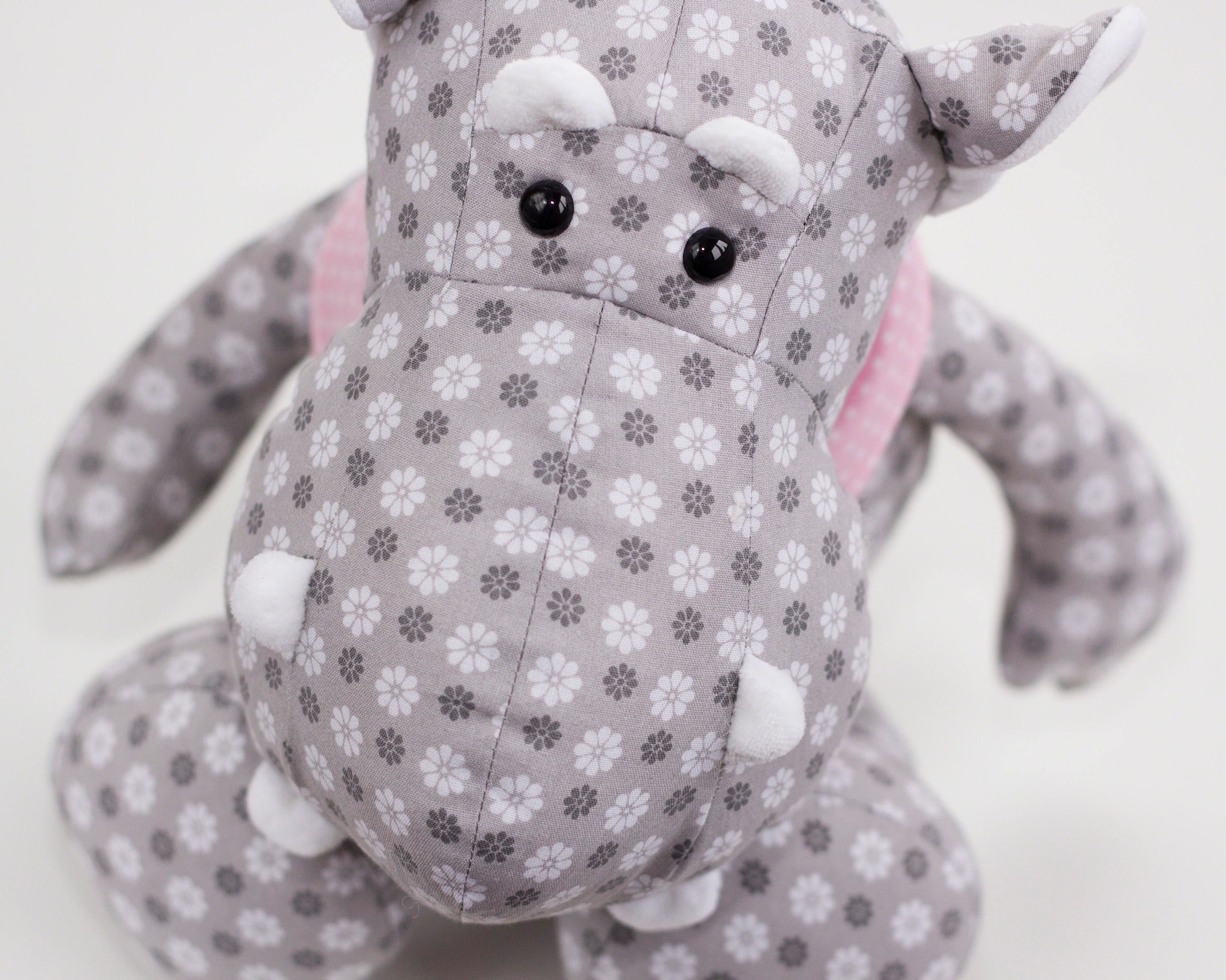 Sewing Pattern Stuffed Animal Plush Hippo Pdf Pattern Baby - Etsy