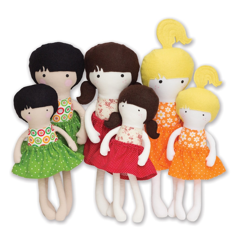 Dress up Dolls Sewing Pattern 12 Inch and 16 Inch Size Three - Etsy