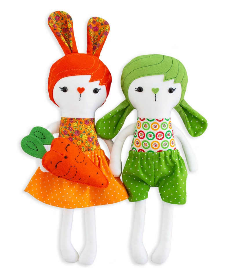 Easter Bunny Doll Sewing Pattern and Tutorial Style - Etsy