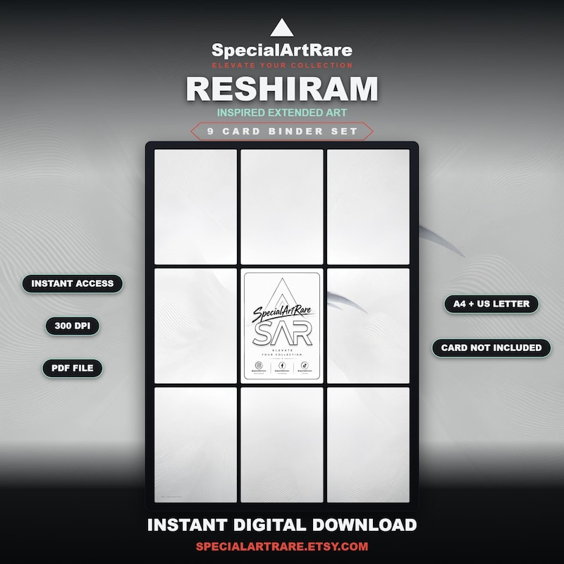 Reshiram Binders - Etsy