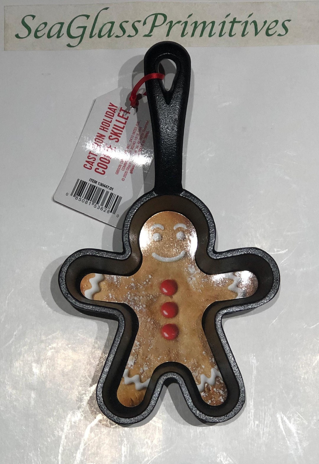 Vintage Ginger Bread Man Cast Iron Muffin Cake Pan Seasoned and Ready ...
