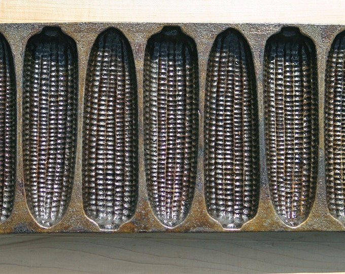 Antique Primitive Seasoned Corn Cob Shaped CORN BREAD BAKING - Etsy