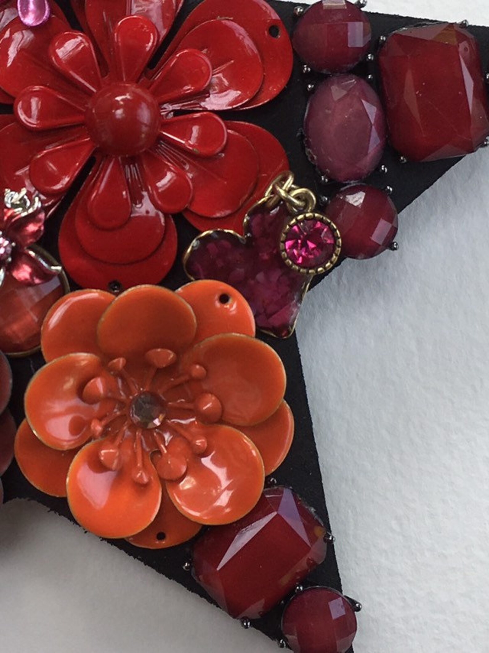 Vermilion & Orange Star Featuring up Cycled Vintage - Etsy