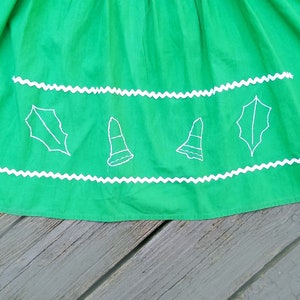Vintage Christmas Embroidered Ric Rac Apron - Etsy