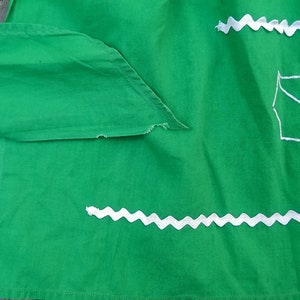 Vintage Christmas Embroidered Ric Rac Apron - Etsy