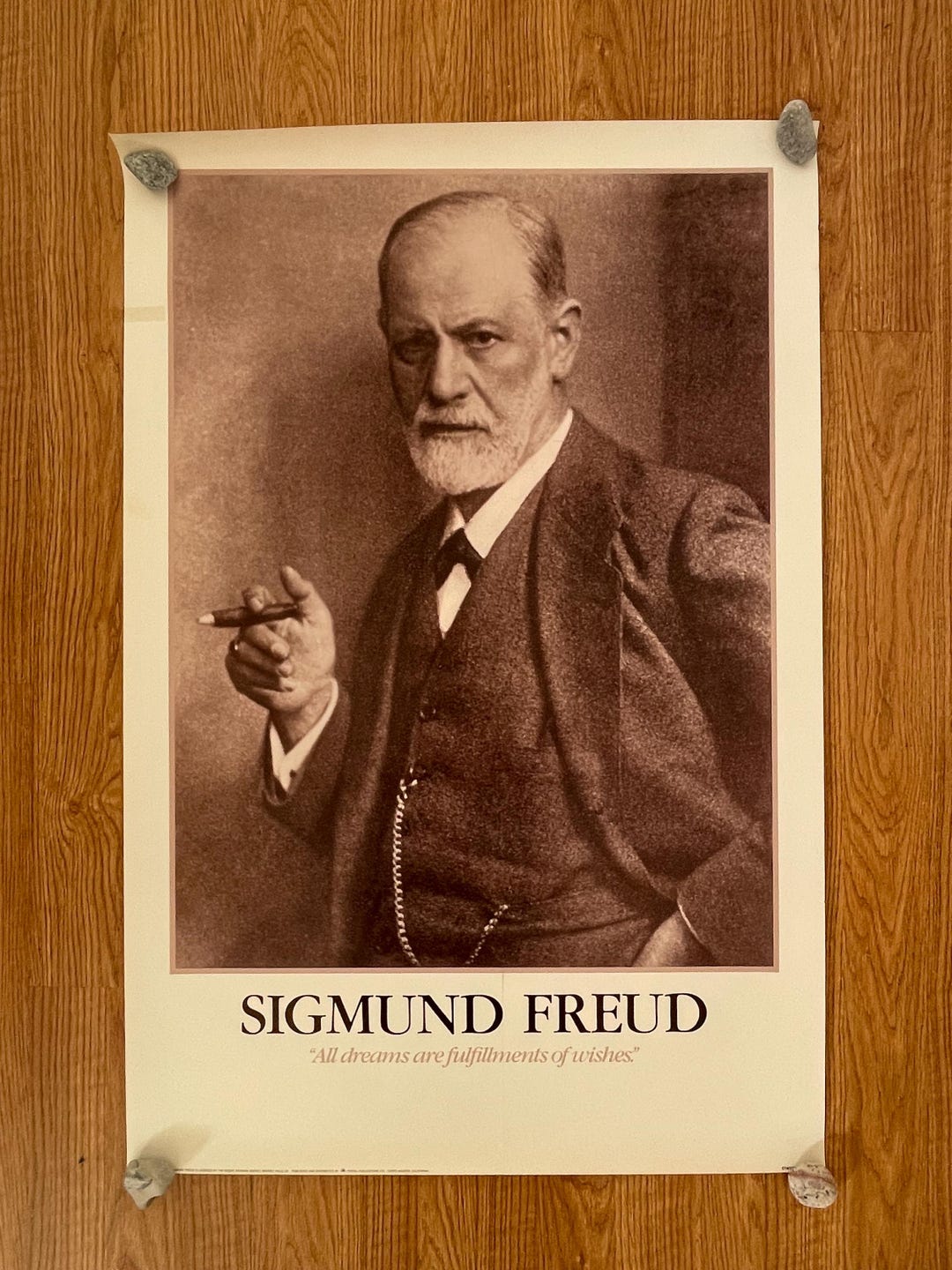 Vintage 1988 Sigmund Freud Poster 24X 36 - Etsy