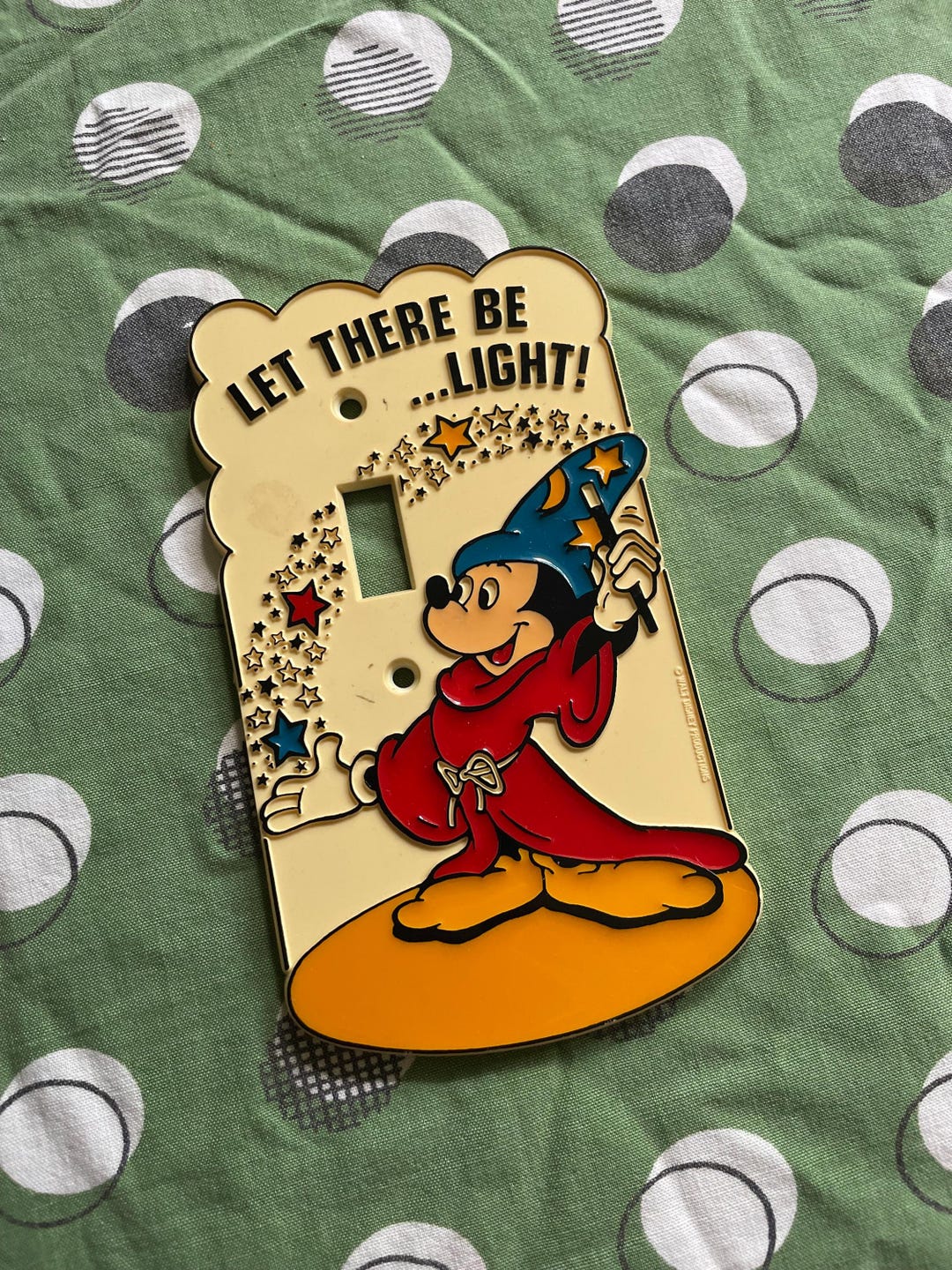 Vintage Mickey Mouse Light Switch Plate Cover - Etsy