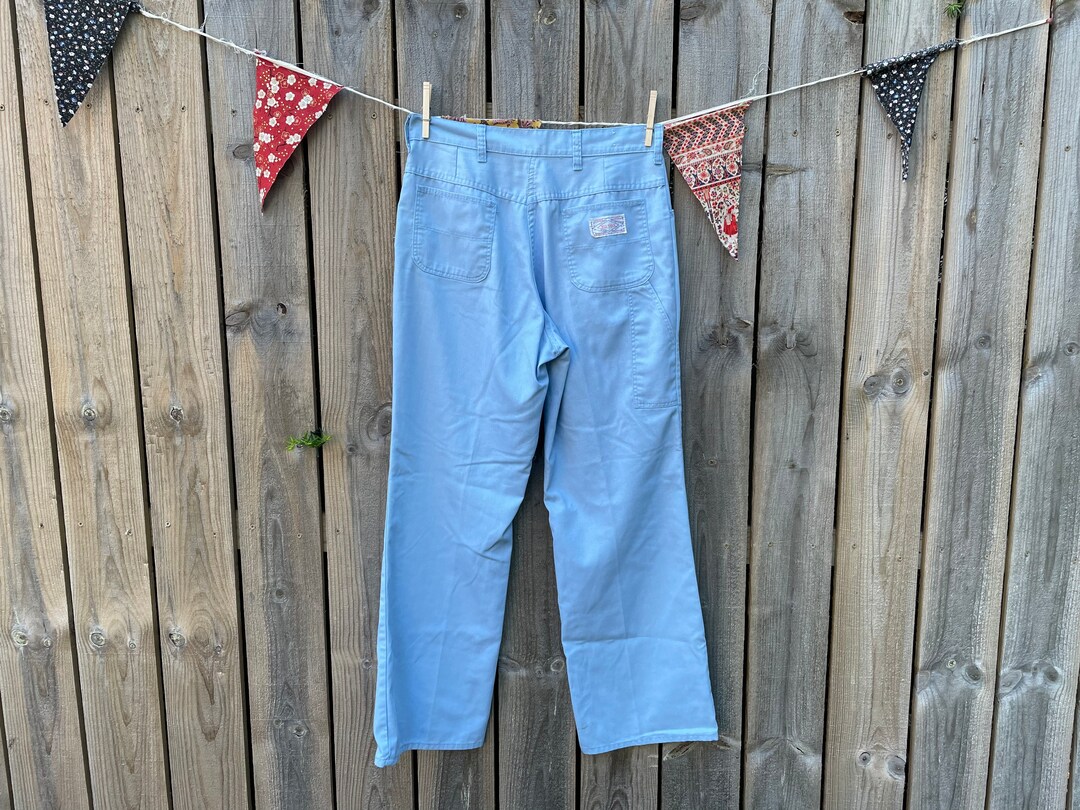 Vintage 1970’s Big Yank Blue Pants 32x30.5 - Etsy