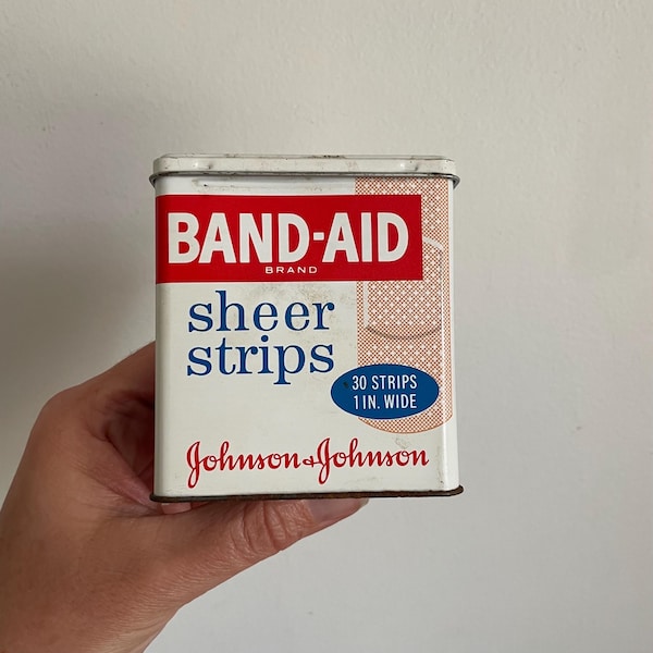 Metal Band Aid Box Tin - Etsy