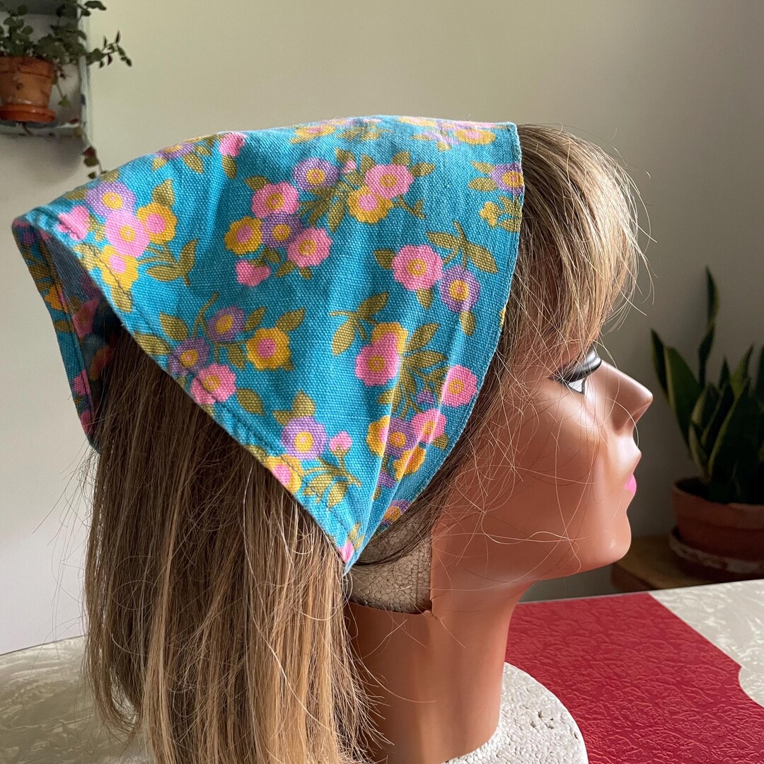 Vintage 1960’s Head Scarf Wrap - Etsy