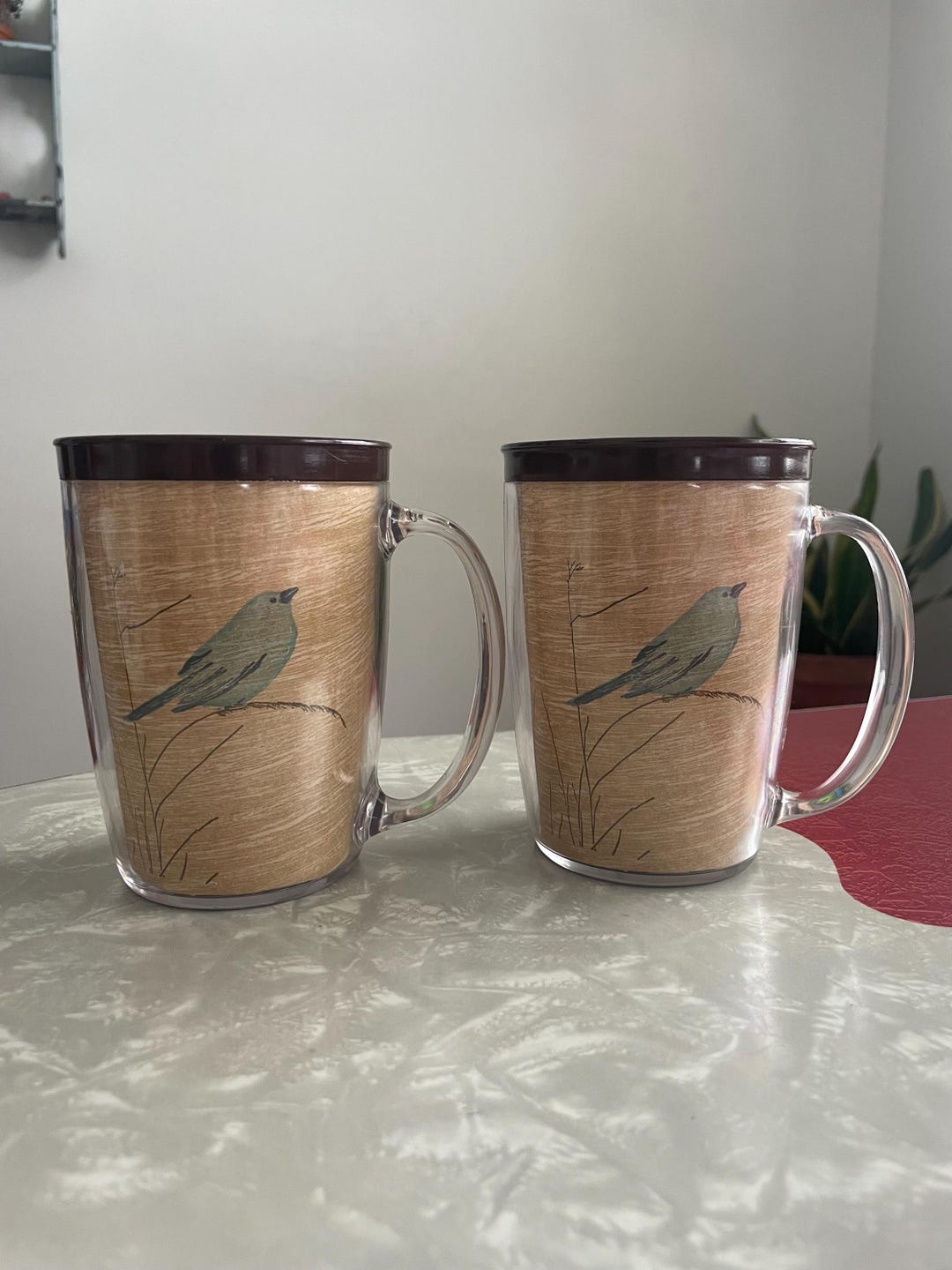 Vintage Gwen Frostic Print Plastic Mugs Cups Michigan Artist - Etsy