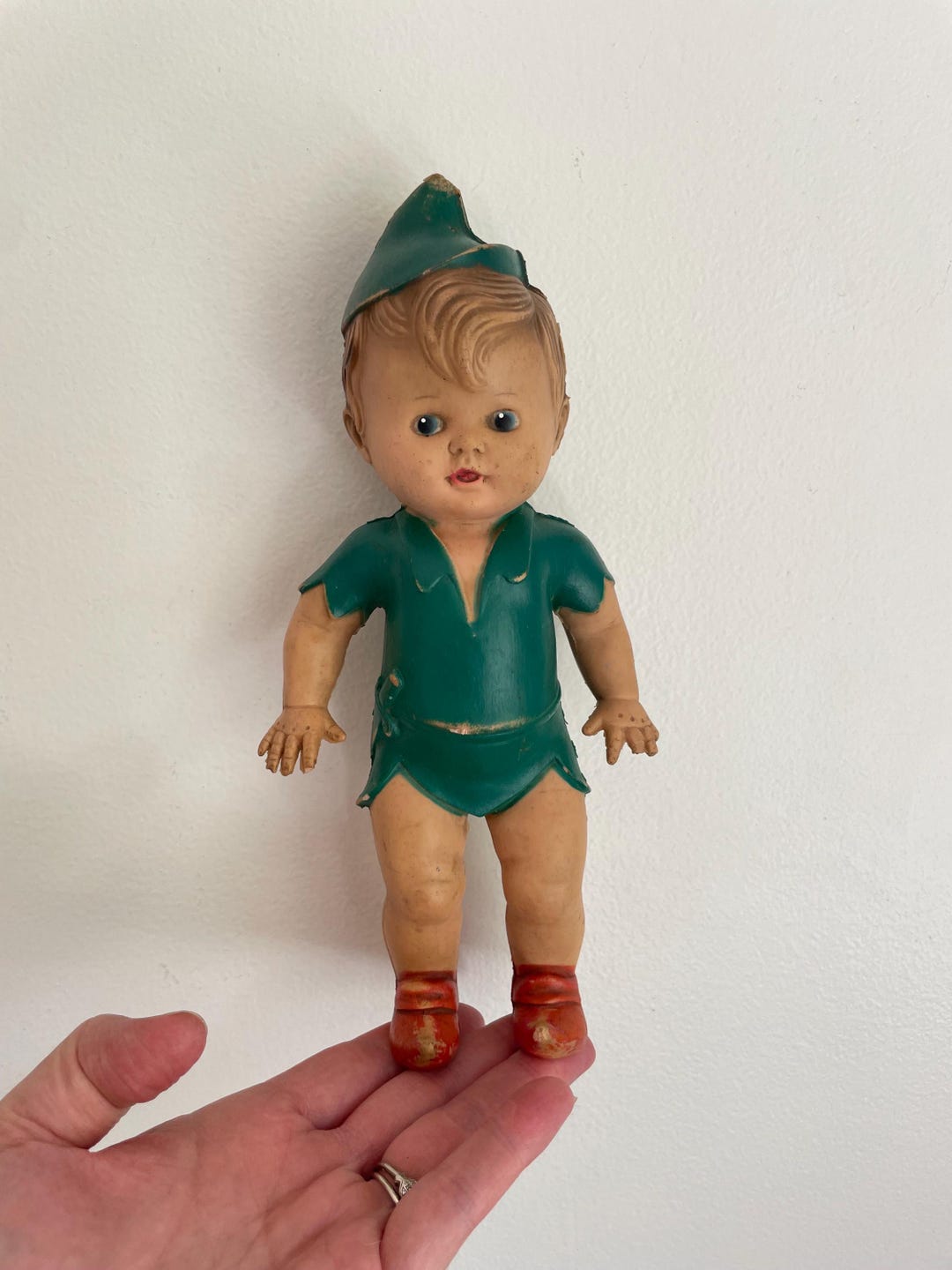 Vintage 1950s Peter Pan Rubber Doll Toy - Etsy