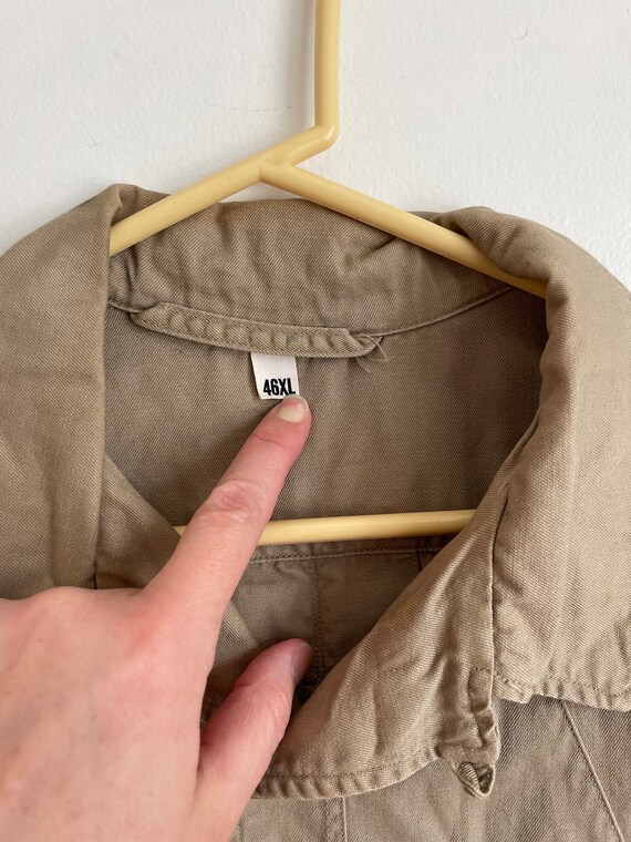 Vintage 1950s USAF military tan tropical bush jacket,… - Gem