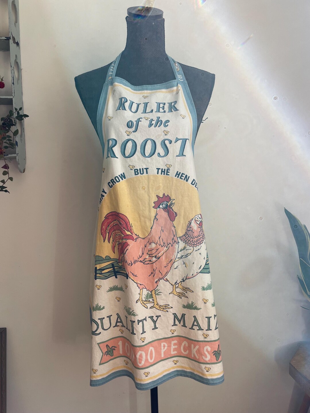 Vintage Rooster, Chicken, Cotton, Full Apron - Etsy