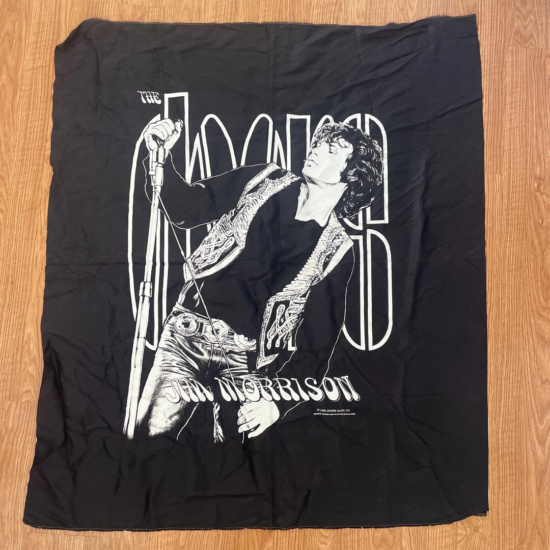 Vintage 1988 the Doors, Jim Morrison Print Tapestry Banner Nikry Co ...