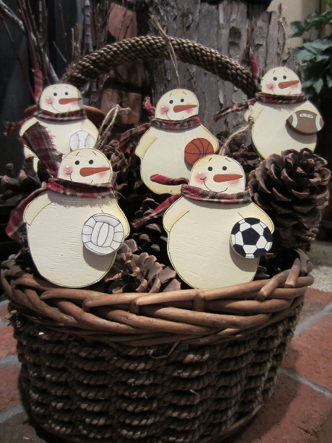 Personalized Snowman Football Ornament Sports Ornament - Etsy