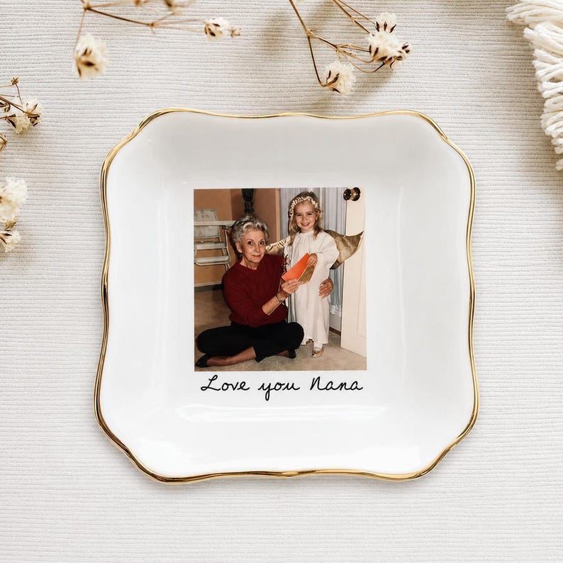 Mother of the Bride Gift, Personalized Photo Jewelry Dish, Mother of ...