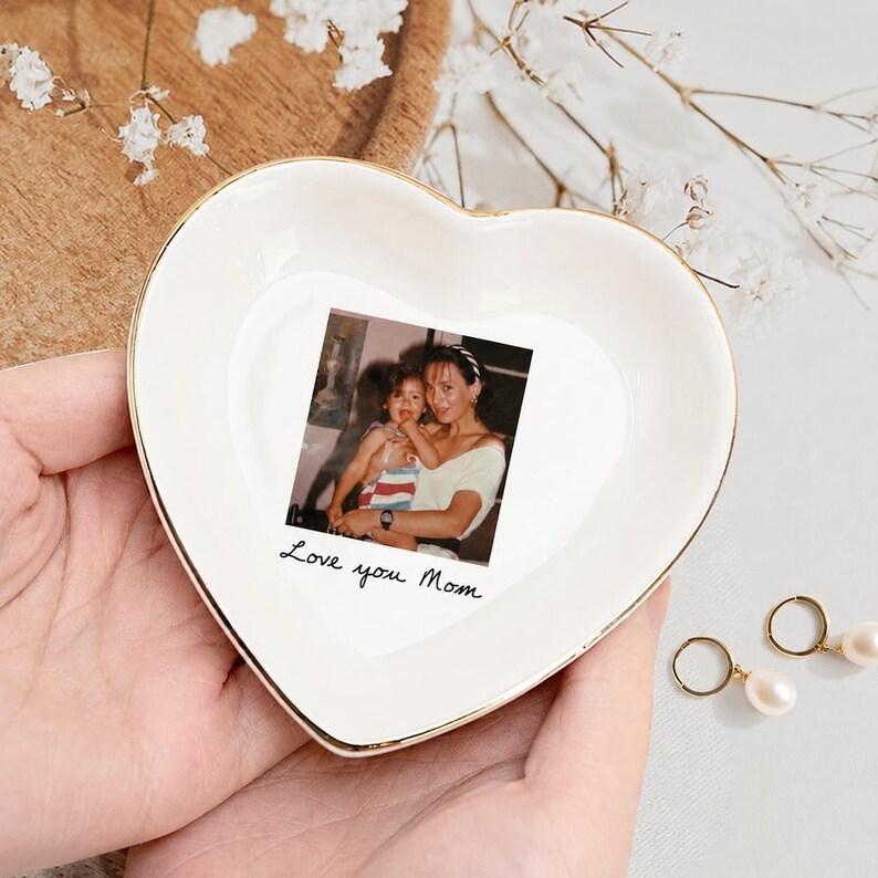 Mother of the Bride Gift, Personalized Photo Jewelry Dish, Mother of ...
